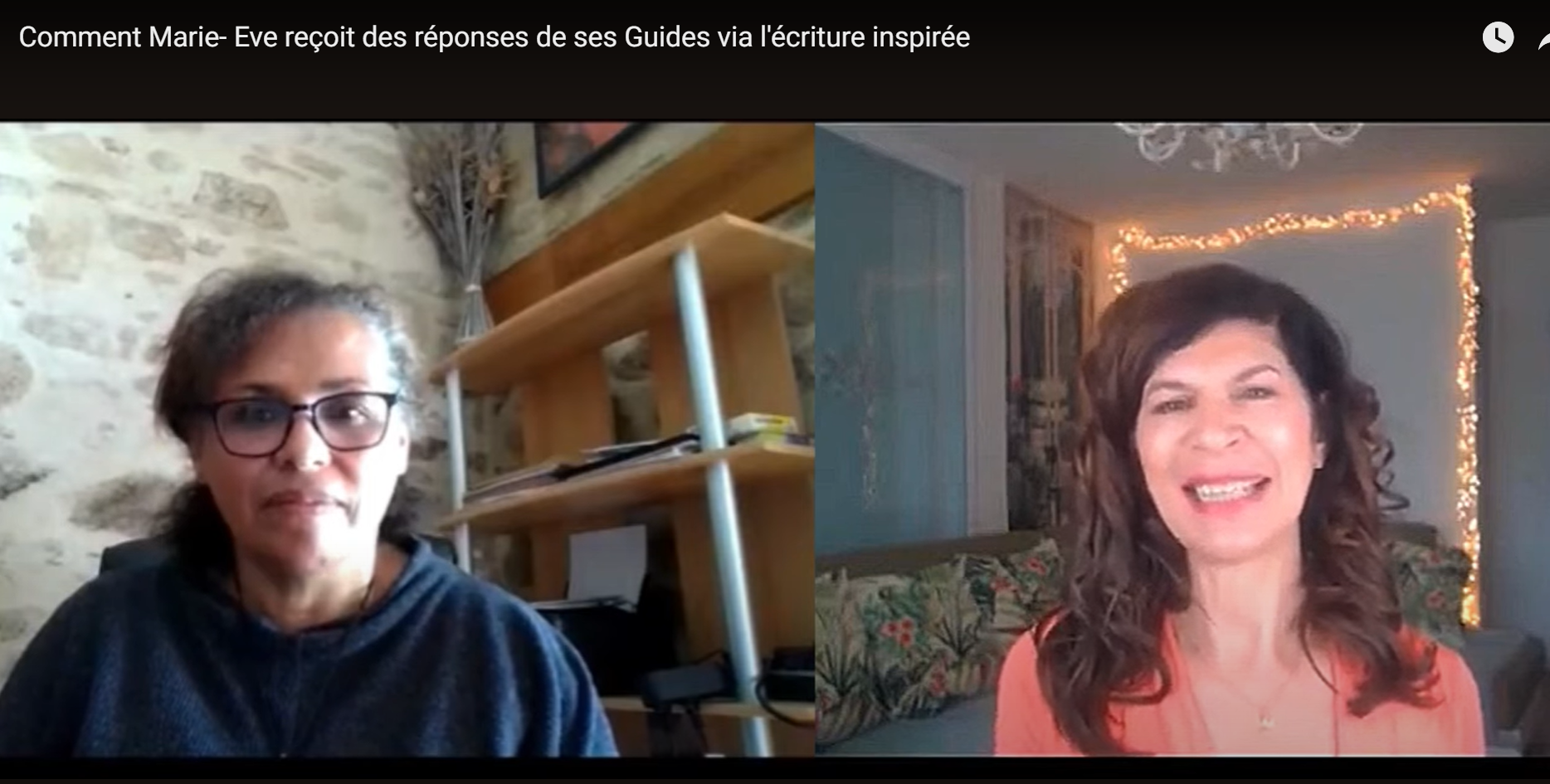Comment Marie- Eve a développé l'écriture inspirée pour communiquer ...